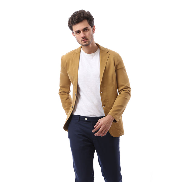 Basic Elegant All Seasons Blazer - Copper Yellowish – Andora