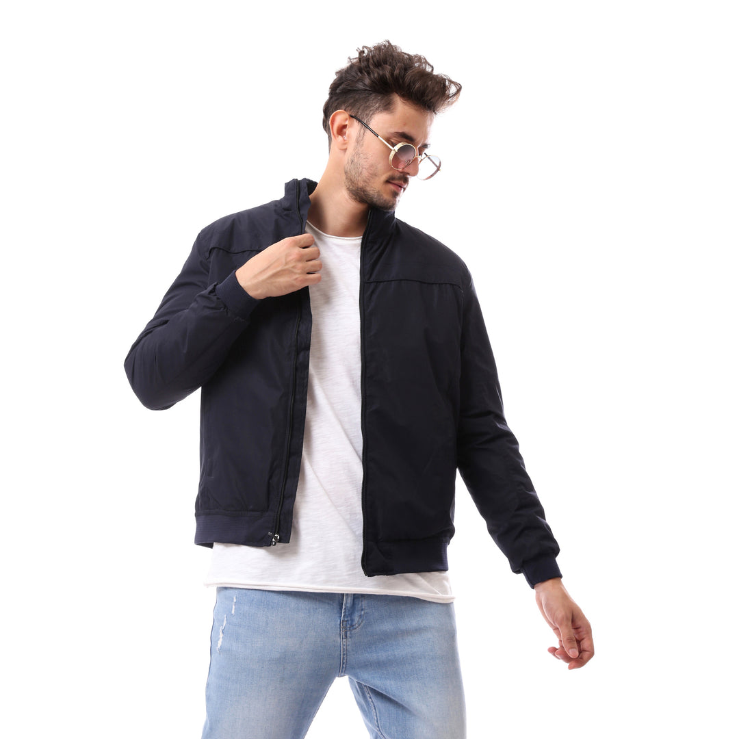 waterproof_fly_zipper_navy_blue_cotton_jacket – Andora