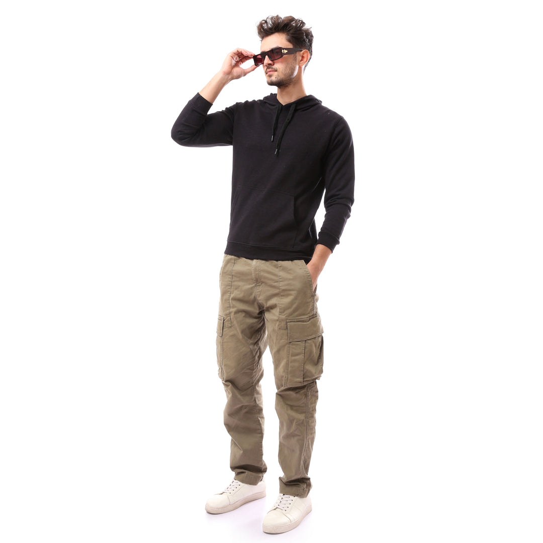 black_slip_on_solid_comfy_hoodie – Andora