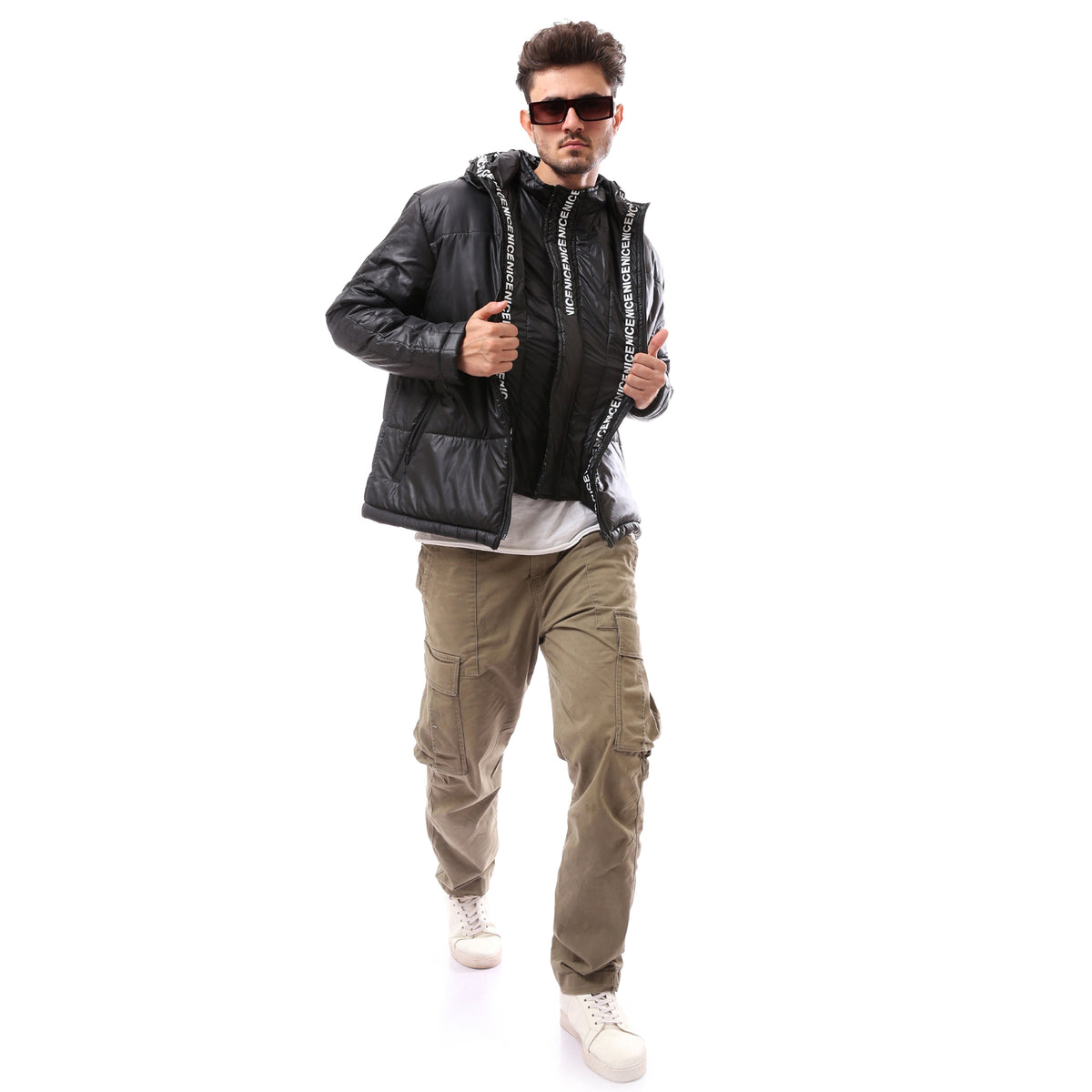 black_thermoplastic_fly_zipper_hooded_pump_jacket – Andora