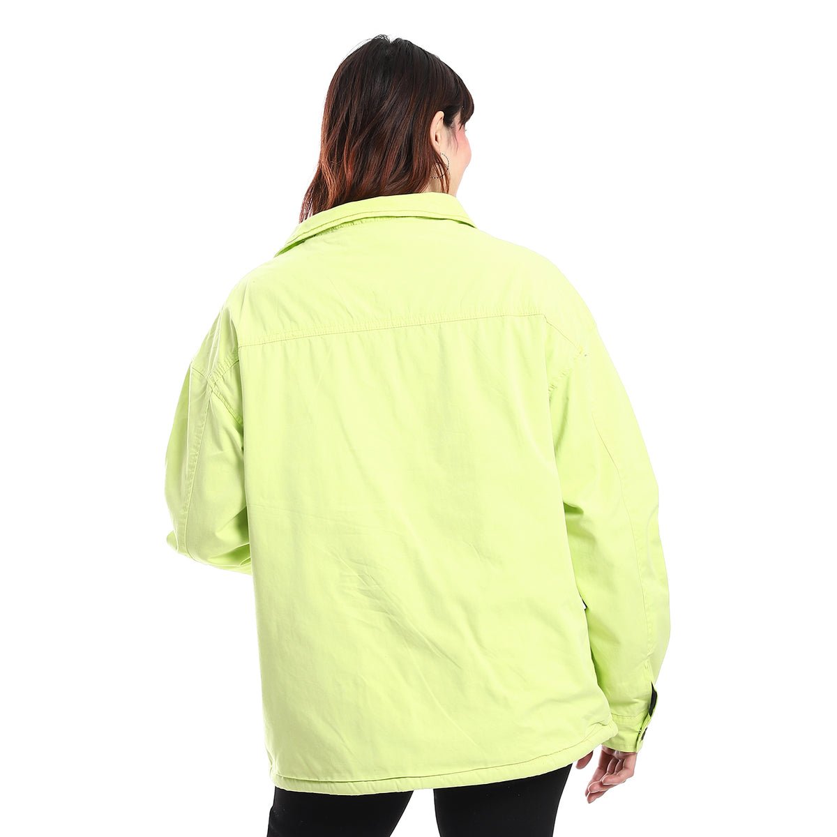 buttons_down_closure_long_sleeves_jacket_-_lime_green – Andora