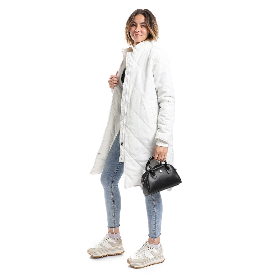 white_plain_zipper_waterproof_puffer_jacket – Andora
