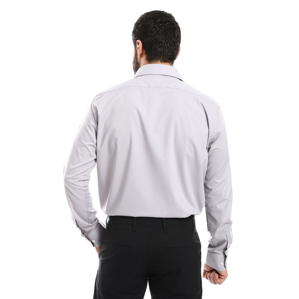 classic_regular_fit_plain_silver_shirt – Andora