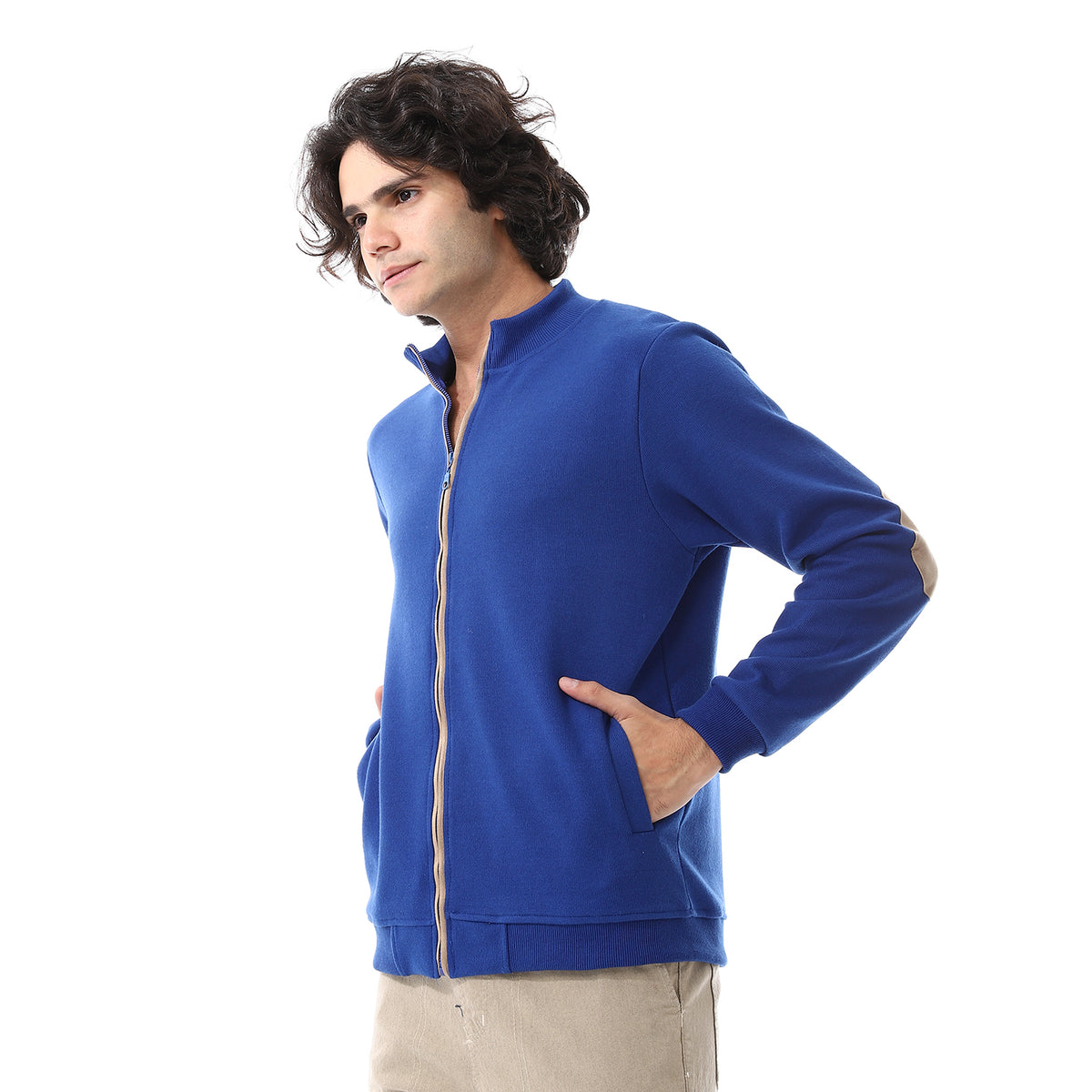 Slash_Pockets_Plain_Zipped_Sweatshirt_-_Royal_Blue – Andora