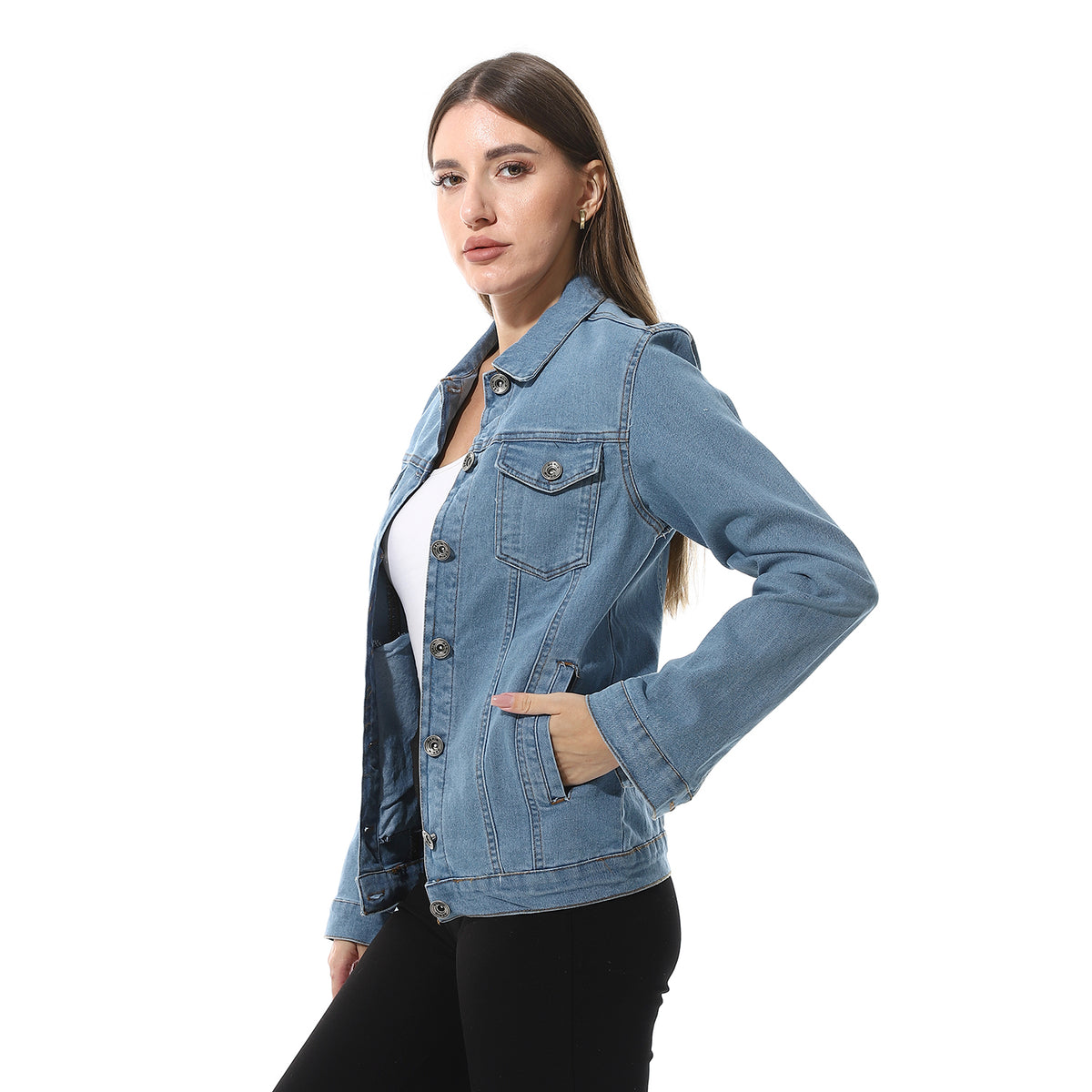 Casual_Long_Sleeves_Denim_Jacket_-_Light_Blue – Andora