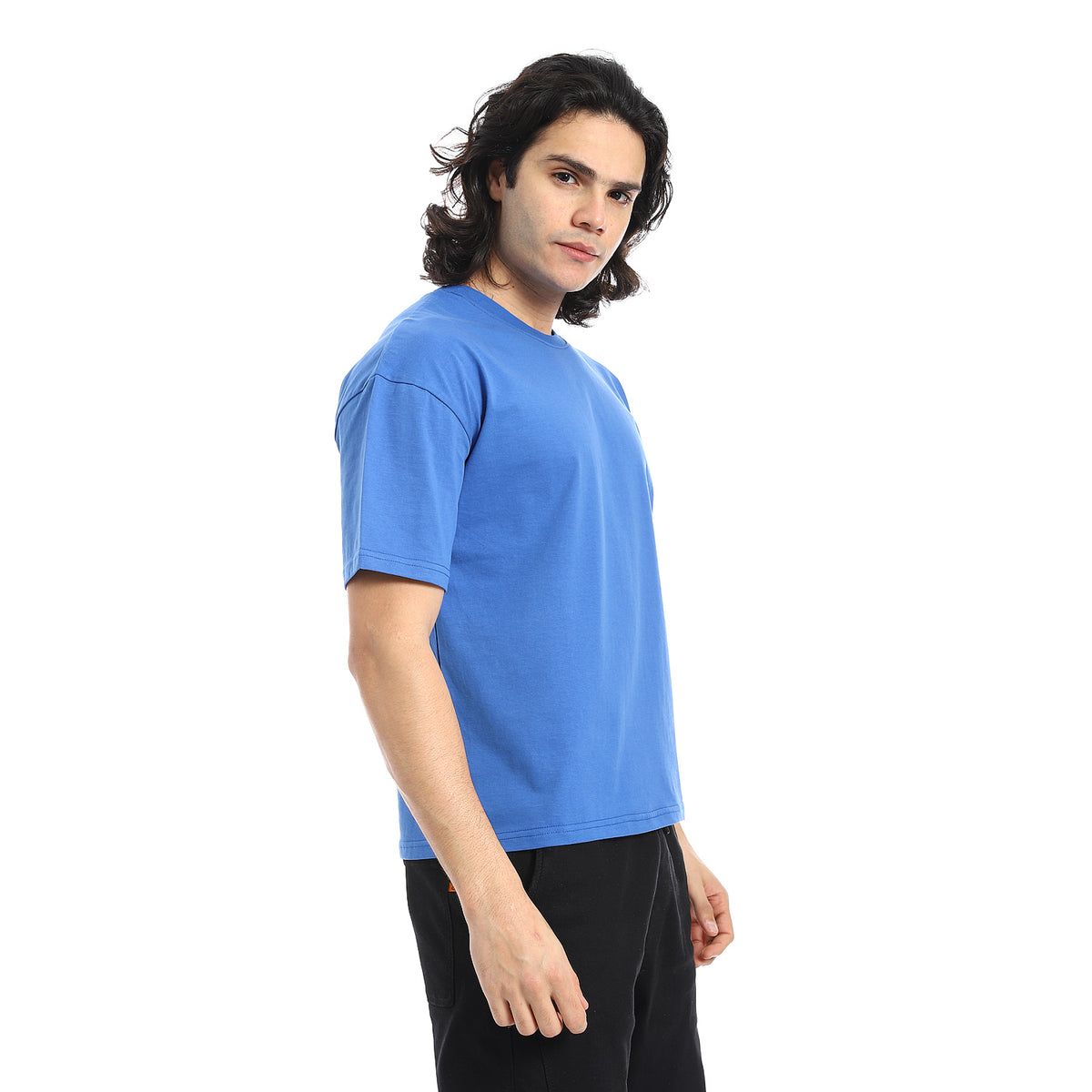 Royal_Blue_Crew_Neck_Short_Sleeves_T-Shirt – Andora