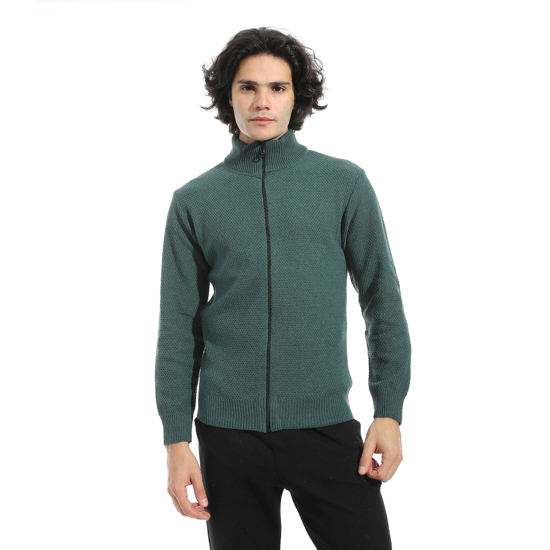 Full_Zipper_Closure_Self_Pattern_-_Olive – Andora