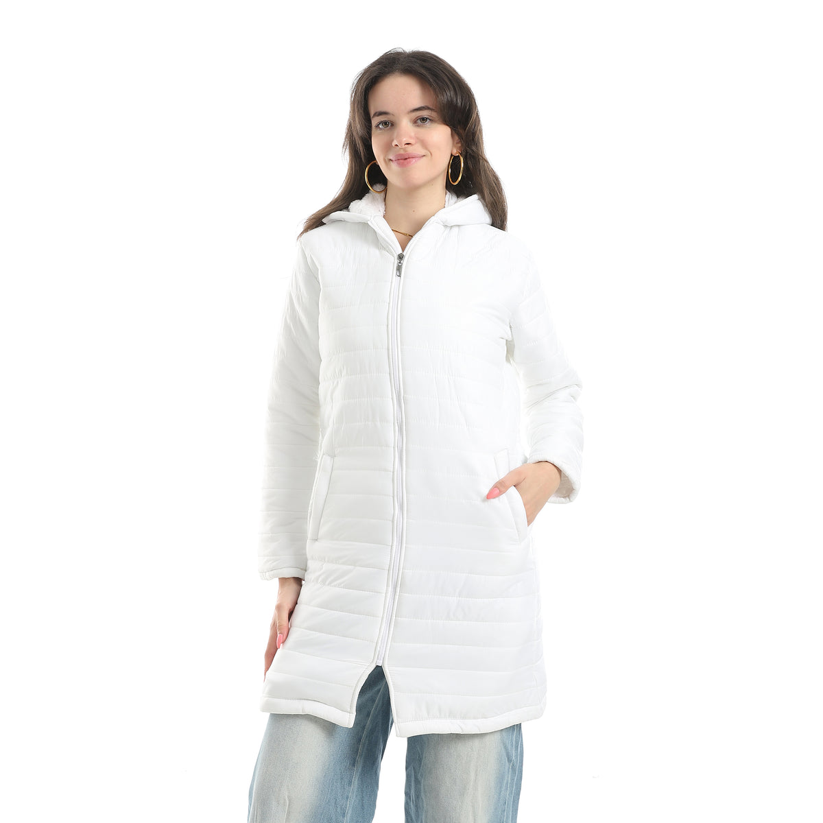 Long_Length_Pump_With_Hooded_Cap_White_Jacket_White – Andora
