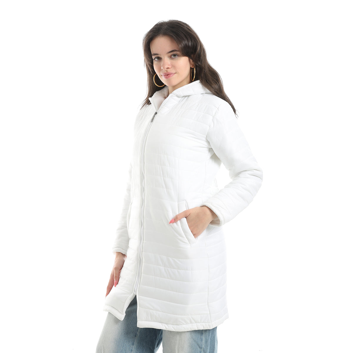 Long_Length_Pump_With_Hooded_Cap_White_Jacket_White – Andora
